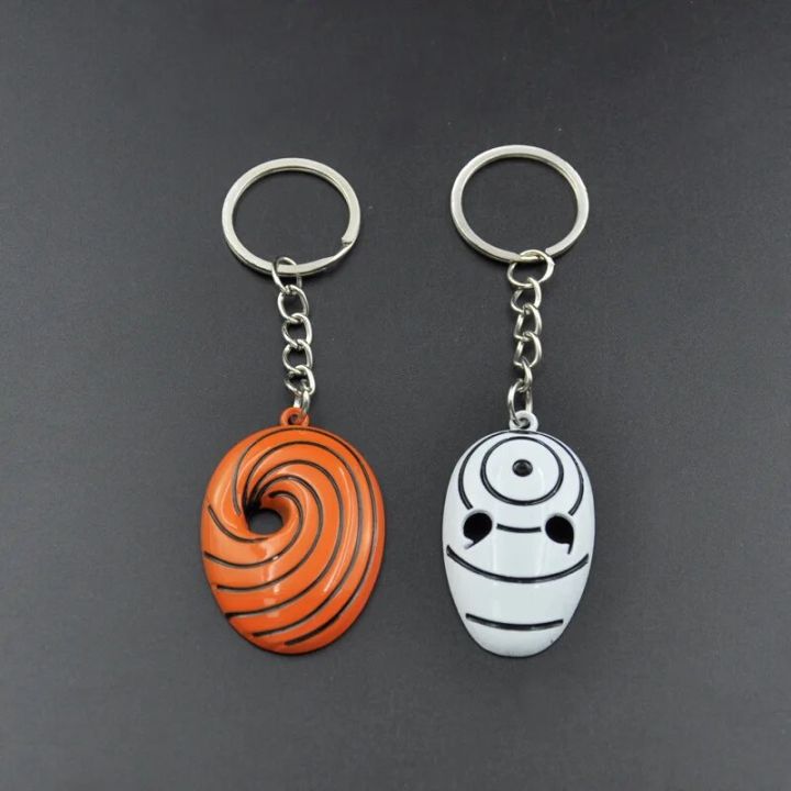 Naruto Anime Keychain Cartoon Uchiha Obito UchihaMadara Naruto Metal ...
