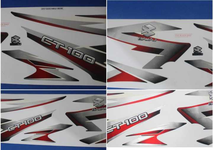 (ct100 stickers) ct100 bike new 2014/2015/2016 - stickers full set red ...