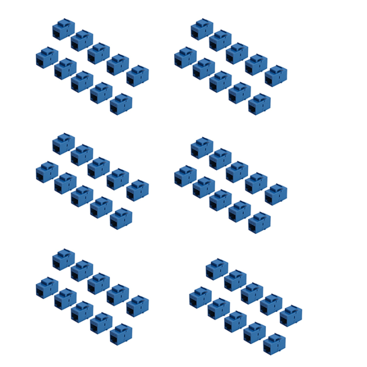 PDTYMWNG 60Pcs RJ45 Connector Jack Cat6 Extension Coupler Ethernet ...