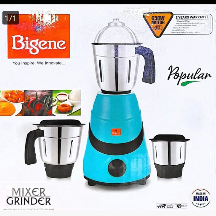Mixer Grinder Bigene – 650W Powerful Motor | Daraz.lk