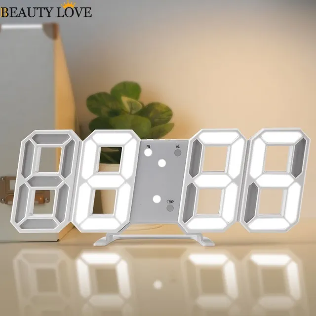 Creative 3D Digital Alarm Clocks With Luminous Display For Bedroom ...