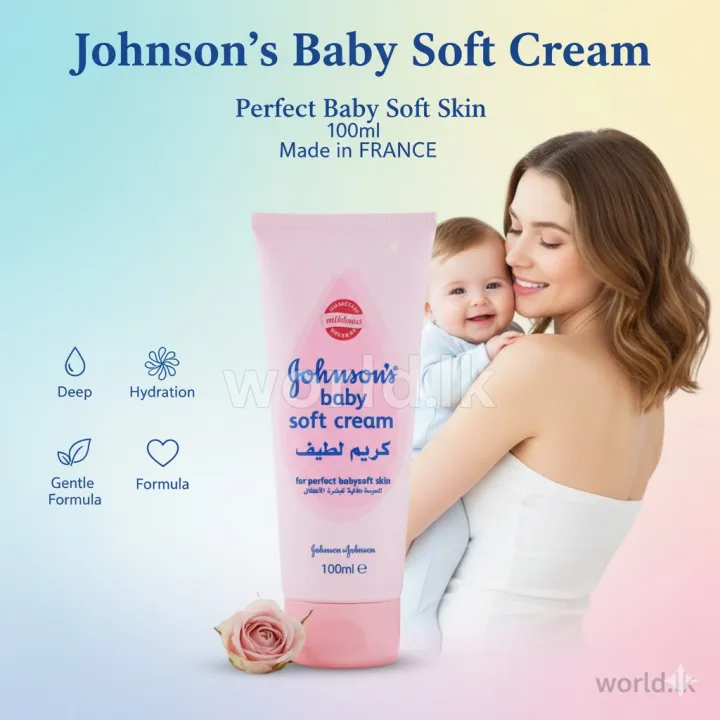 Johnson's Baby Soft Cream For Perfect Baby Soft Skin 100ml Made in ...