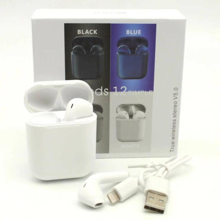 Inpods 12 Simple True Bluetooth Wireless 5.0 Connection Earbuds Headset ...