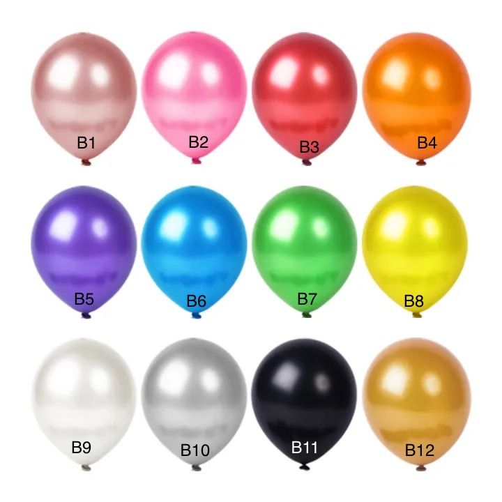 Metallic Shine Balloons latex balloons shine and glow | Daraz.lk