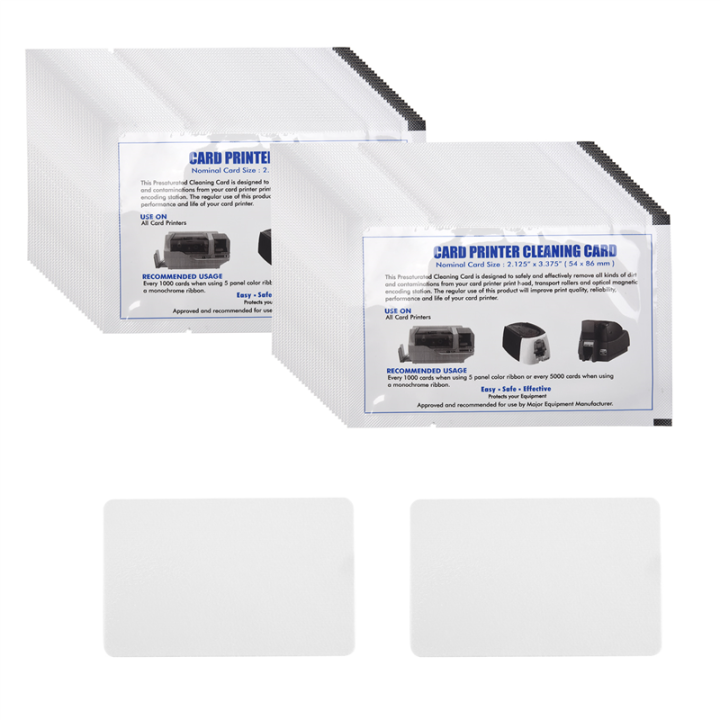 50 Piece Dual Side Card Reader Cleaner CR80 Card Reader Cleaning Cards ...
