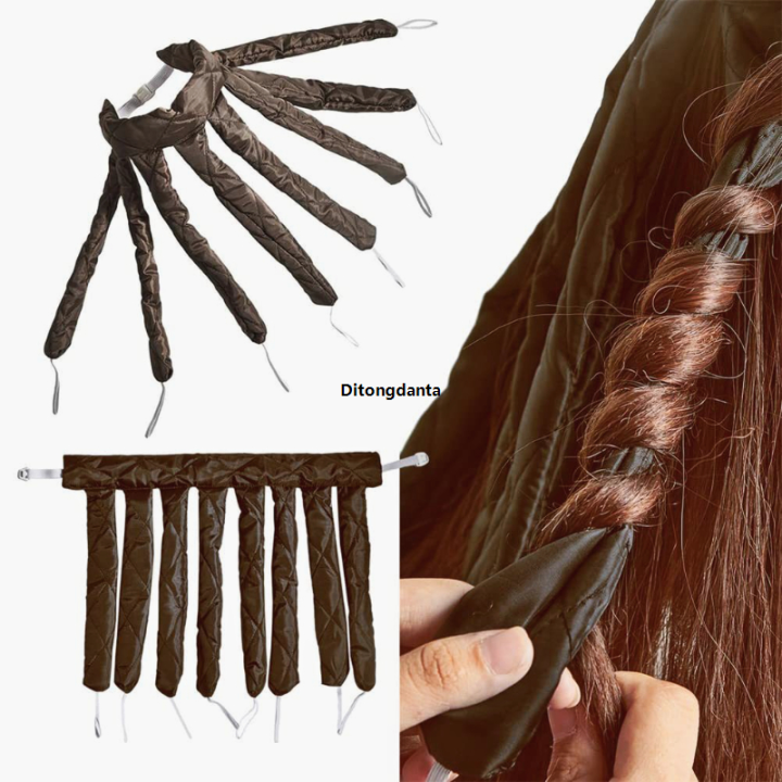 Hairdressing curls, stick DIY－no hot head octopus shape with curling ...