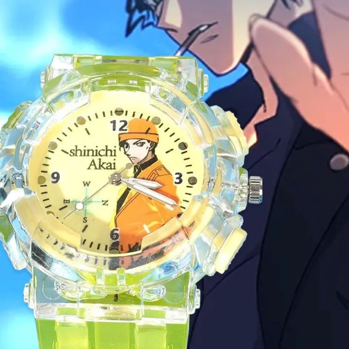 Anime Detective Conan Mouri Ran Watch Children's Watch Cartoon Colorful ...