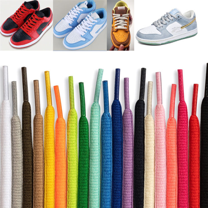 1 Pair 9mm Half-round Shoelaces Oval Bolding Women Men Sport Casual ...