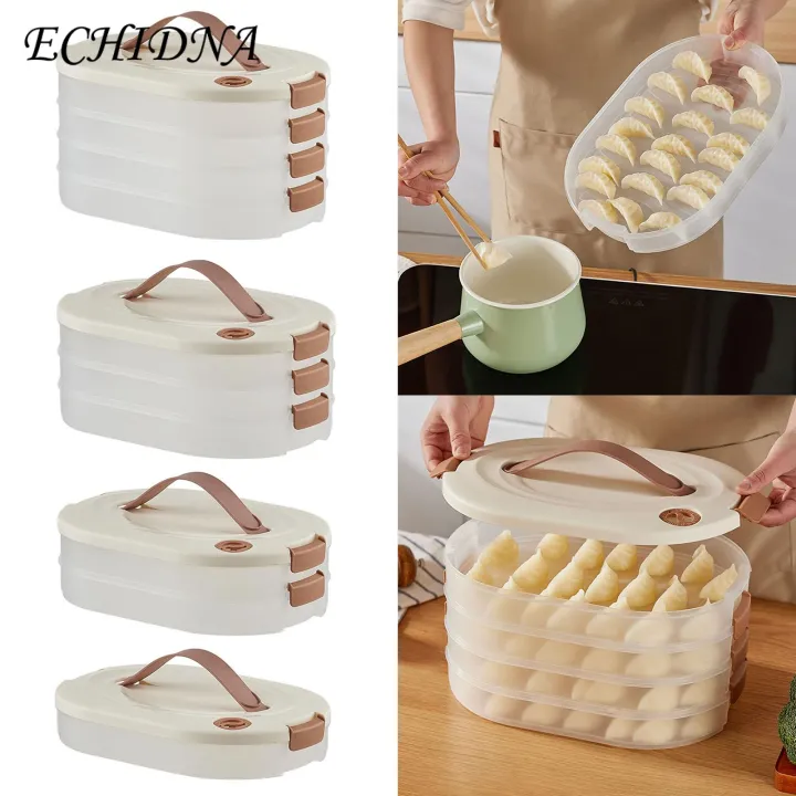 Dumpling Storage Container Stackable Dumpling Storage Box with Lock ...