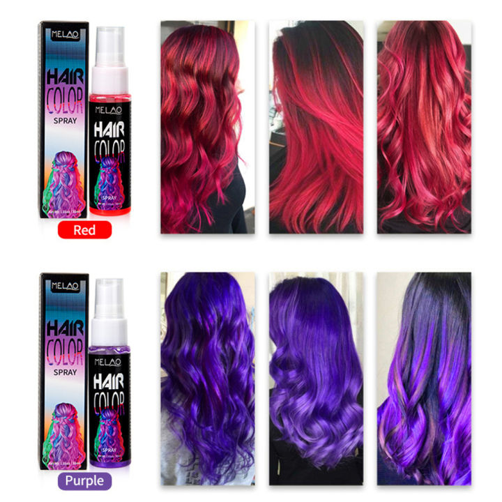 Colorful Temporary Hair Dyeing Spray Lasting Security Plant Dye Mild ...