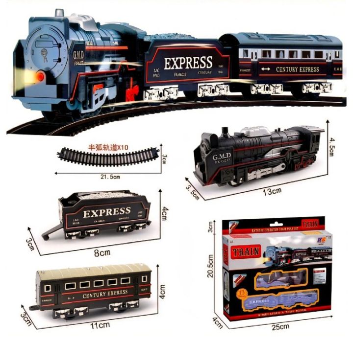 Rail King 13-Piece Intelligent Classical Train Set | Electric ...
