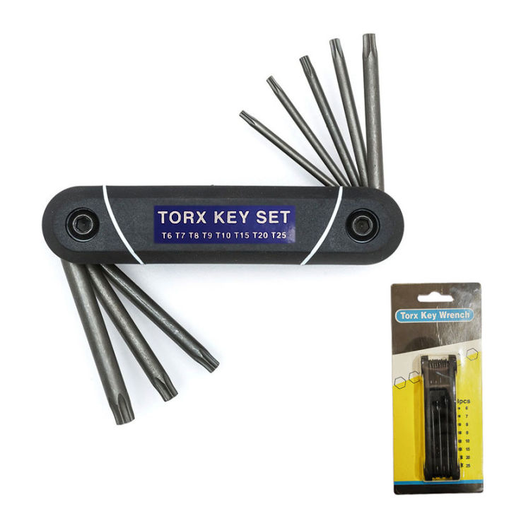 Torx Key Wrench Set- 8 Pcs - T6-T25 - CRV | Daraz.lk