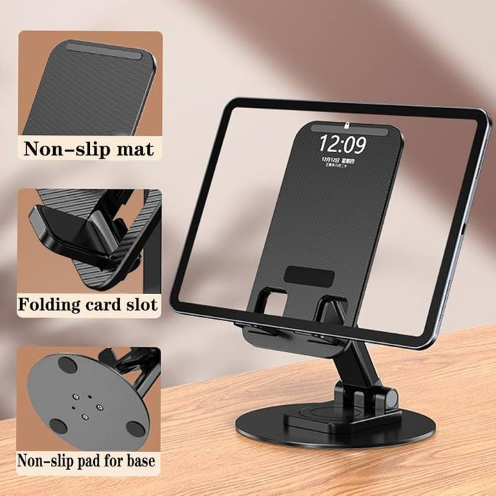 360 Rotation Universal Lazy Phone Holder Desk Bed Side Desktop Flexible ...