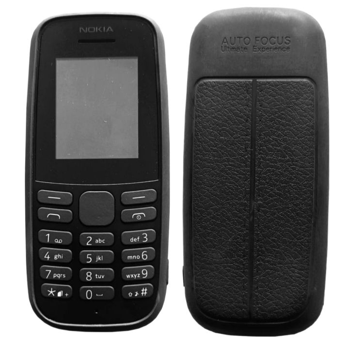 For Nokia 105 (2019) V5 New Genuine Black Clear Gel Rubber Phone Case ...