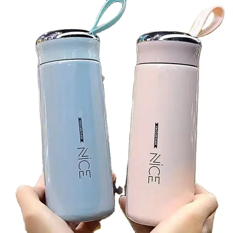 Nice Water Bottle Vacuum Flask Glass & Plastic 400ml | Daraz.lk