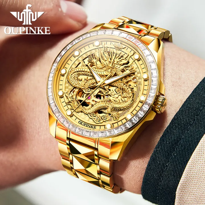 Luxury Waterproof Watch Automatic Import Watch King Long 3276OUPINKE ...