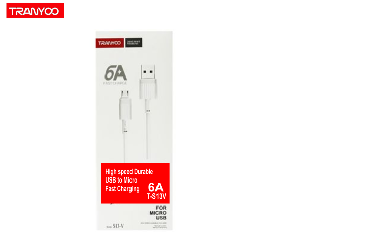 Tranyoo T-S13V High Speed Durable USB to Micro Fast Charging Cable | Daraz.lk