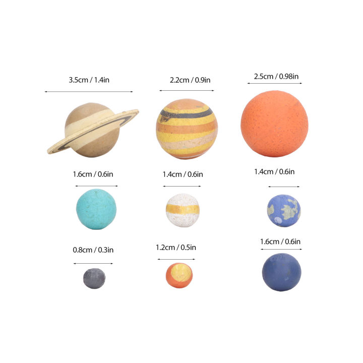 01Solar System Model PVC Cute 9 Planets Figure For Kids Education Space | Daraz.lk