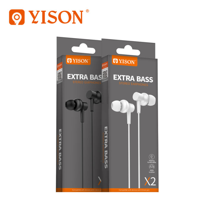 YISON New X2 3.5mm Best Handsfree Earphones Headphones With Bass and ...