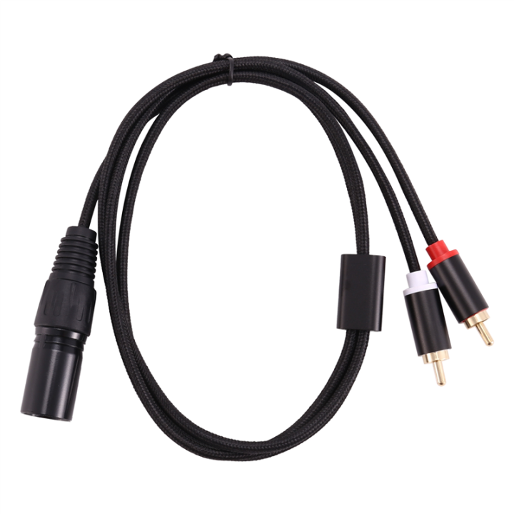 Stereo Audio Cable Amplifier Mixing Plug AV Cable 1M | Daraz.lk