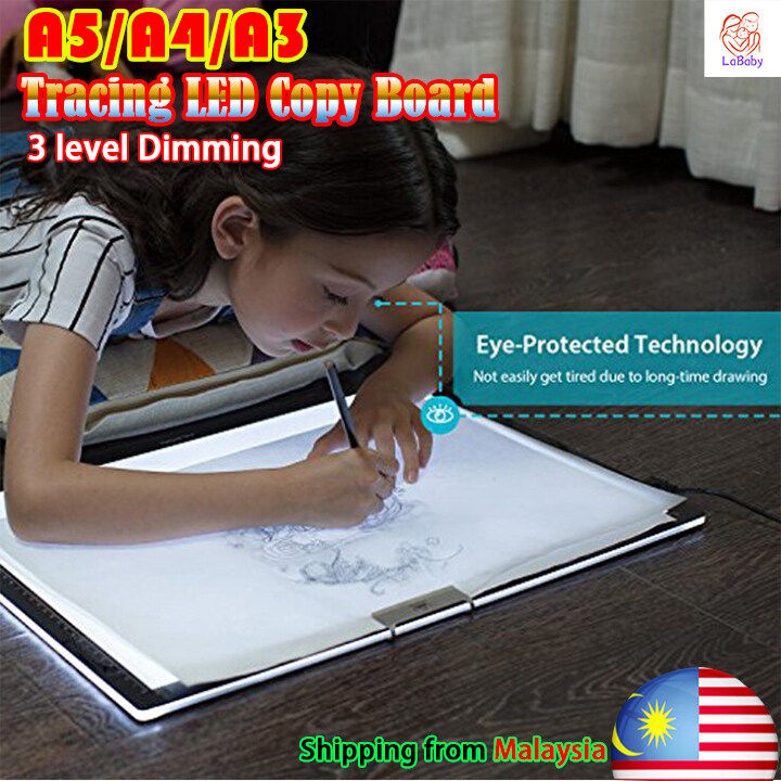 A3/A4 LED Drawing Tablet Digital Graphics Pad USB LED Light Box Copy ...