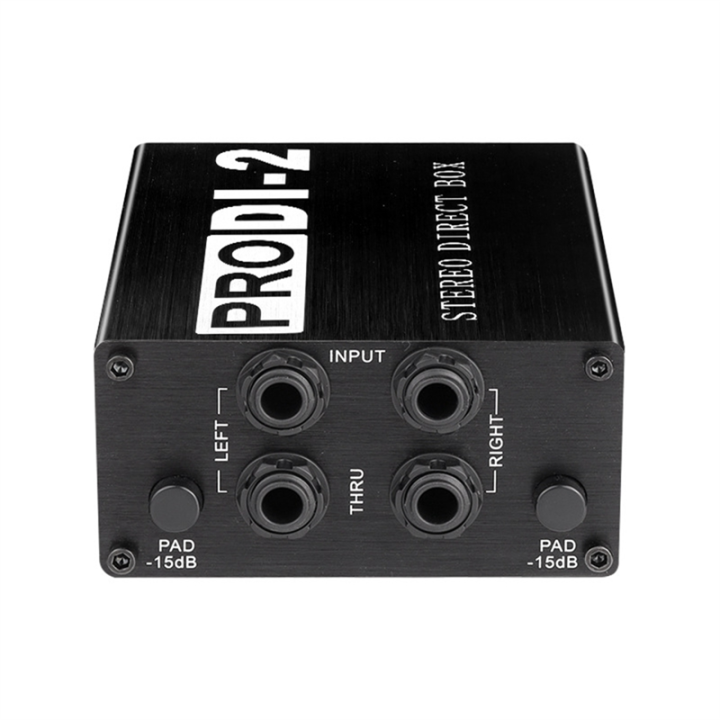1 Piece ProDI-2 Passive Stereo Direct Box Audio DI Box Low Noise Guitar ...