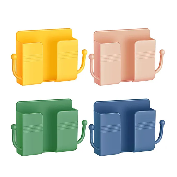 Wall Mount Phone Holder - Universal Sticky Stand with Double-Sided Tape ...