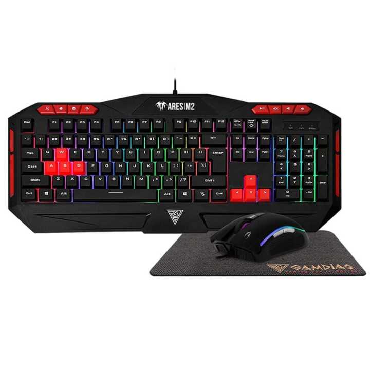 Gamdias Ares M3 Gaming Keyboard And Zeus E2 Optical Gaming Mouse With ...