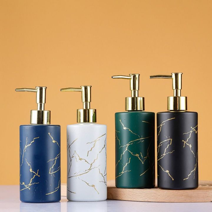 Practical Marbling Soap Dispensers 320ml Refillable Emulsion Bottle ...