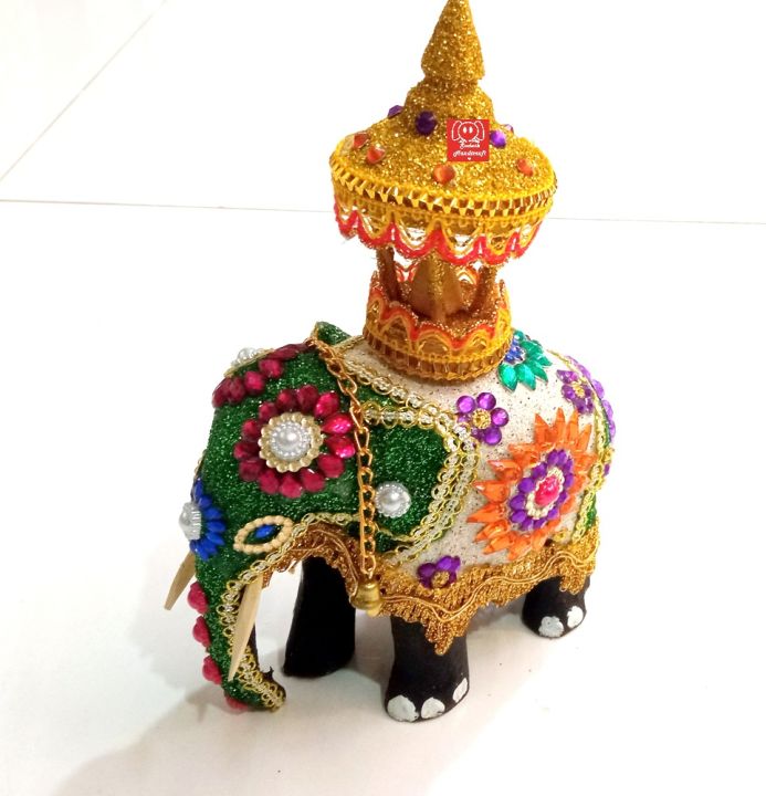 Wooden perahara Elephant 7. 5 inch, Wooden Carving Traditional Elephant ...