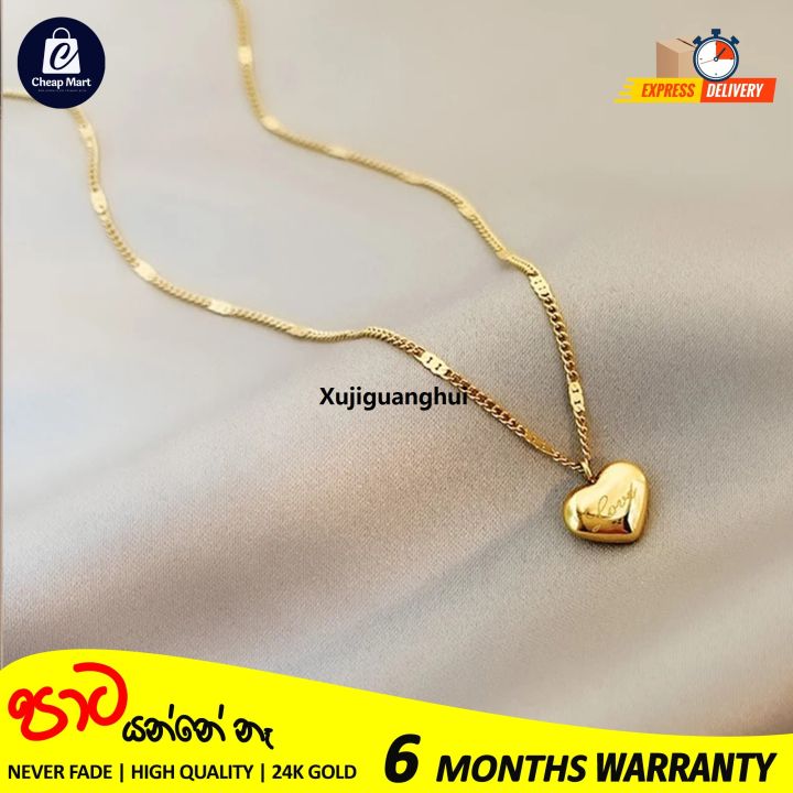Xujiguanghui Glamon Stainless Steel Love Heart Necklaces For Women ...