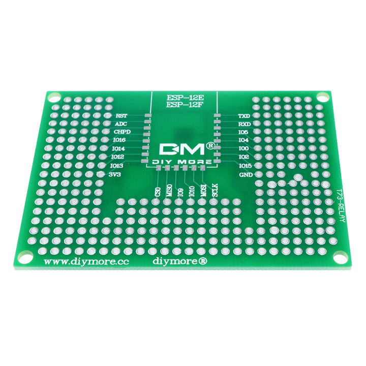 Double Side Prototype Pcb Breadboard Protoshield 5x7cm For Arduino Relay Esp8266 Esp 12e Esp 12f