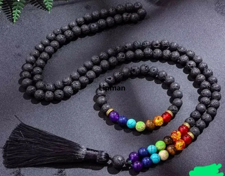 Linman Stone/lava mala (New without bracelet) | Daraz.lk