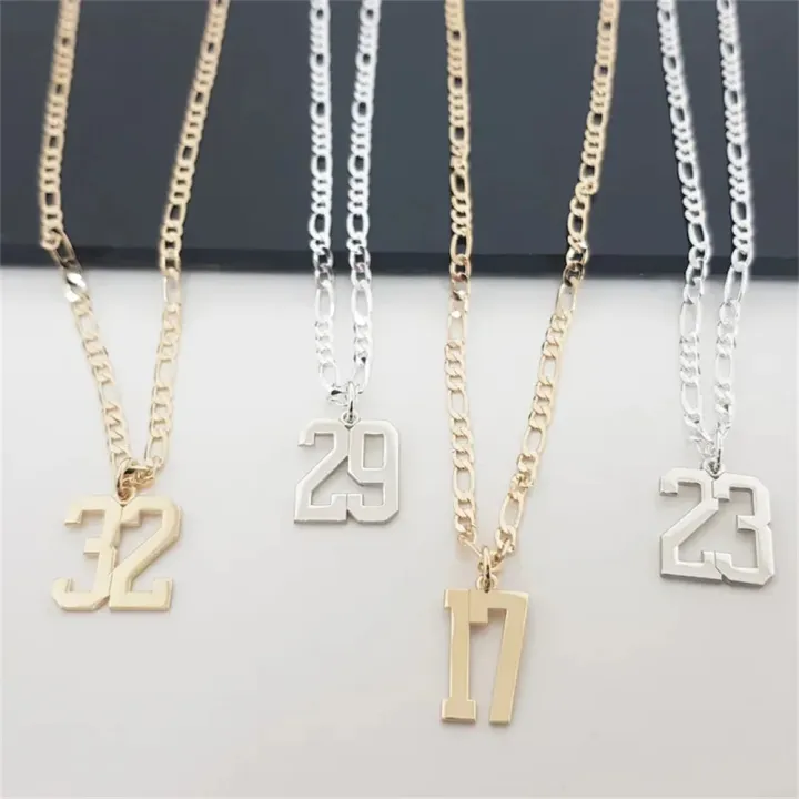 Custom Any number Necklaces Hip Hop Basketball Number Legend 23 ...