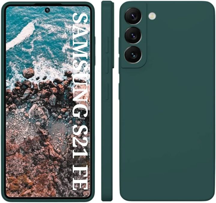 Samsung galaxy S21FE Luxury Soft Matte Liquid Camera Protection ...