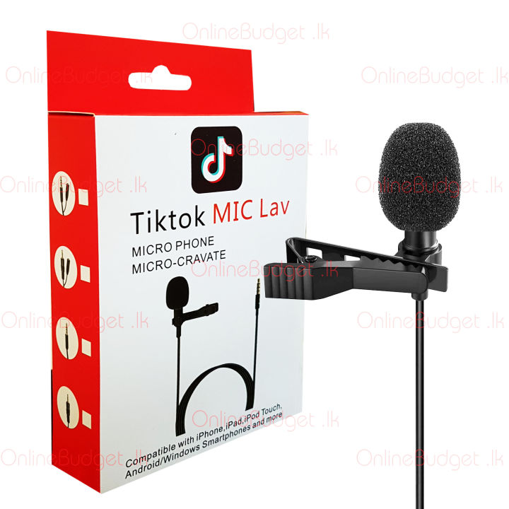 Lavalier Microphone Portable Mini For Youtubers and Tik Tok User Mic ...