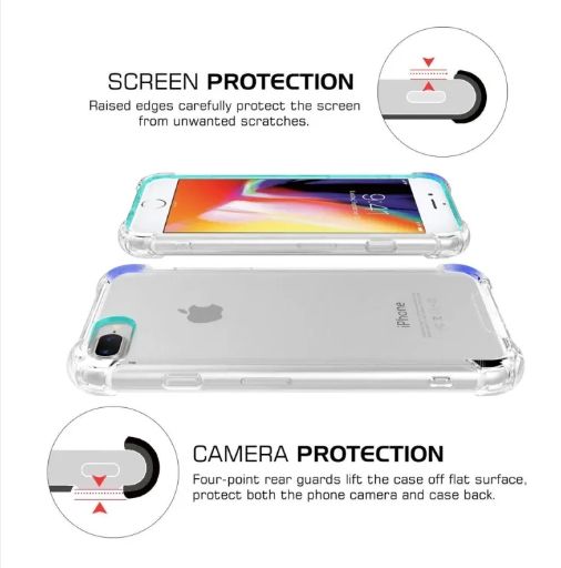iPhone 7 Plus/ 8 Plus Transparent Shockproof ThickBallon Case - Clear ...