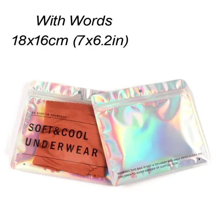 【World Supermarket 2021】Flat Aluminum Foil Hologram Packaging Zip Lock ...