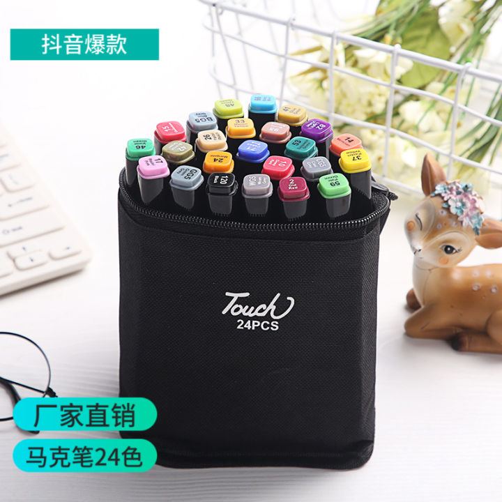 2024 TOUCH double-ended marker pen stationery set 48/80 colors student ...