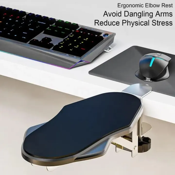 Comfortable Desktop Extension Computer Arm Rest Support Attachable ...