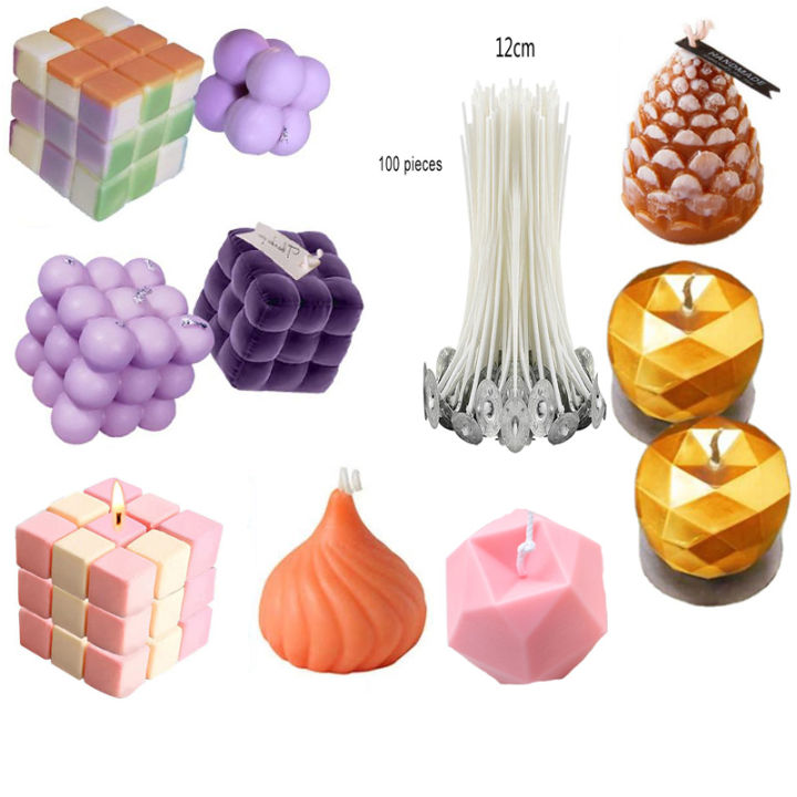 3d Rubik's Cube Candle Mould And Square Aromatherapy Candle Diy Candle ...