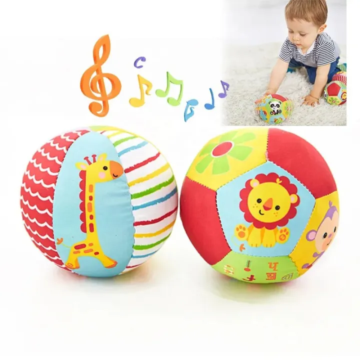 【NEW】 Baby Toys 0 12 Months Soft Cloth Rattle Ball Stuffed Baby Play ...