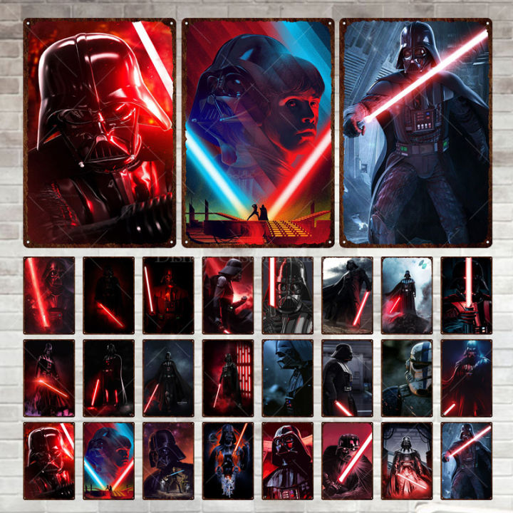Movie Star Wars Metal Tin Sign Darth Vader Poster Plaque Wall Shabby ...