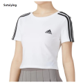 Sutuiying Adidas Exercise T-shirts Women Striped Athletic Quick-dry ...