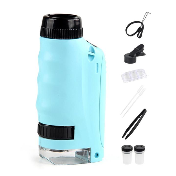 Coarse Focus Microscope Portable Kids Microscope with Led Light 50-250x ...