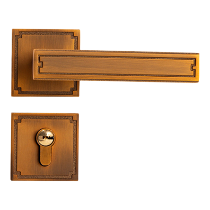 Chinese Style Door Lock, Wooden Door Handle, Split Silent Interior ...