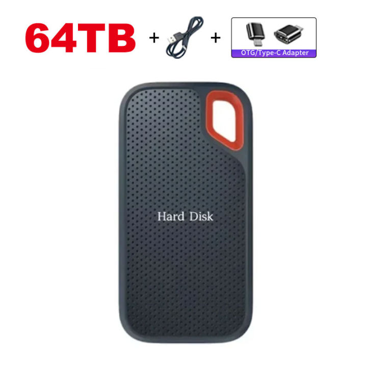 SSD E61 2TB 1TB 256TB USB 3.2 Type-A/C Portable External Solid State ...