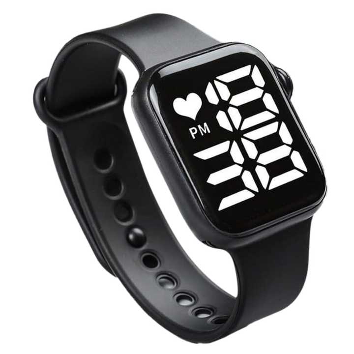 Men & Women Fashionable Silicone Band Digital LED Watch Smart Band LED ...
