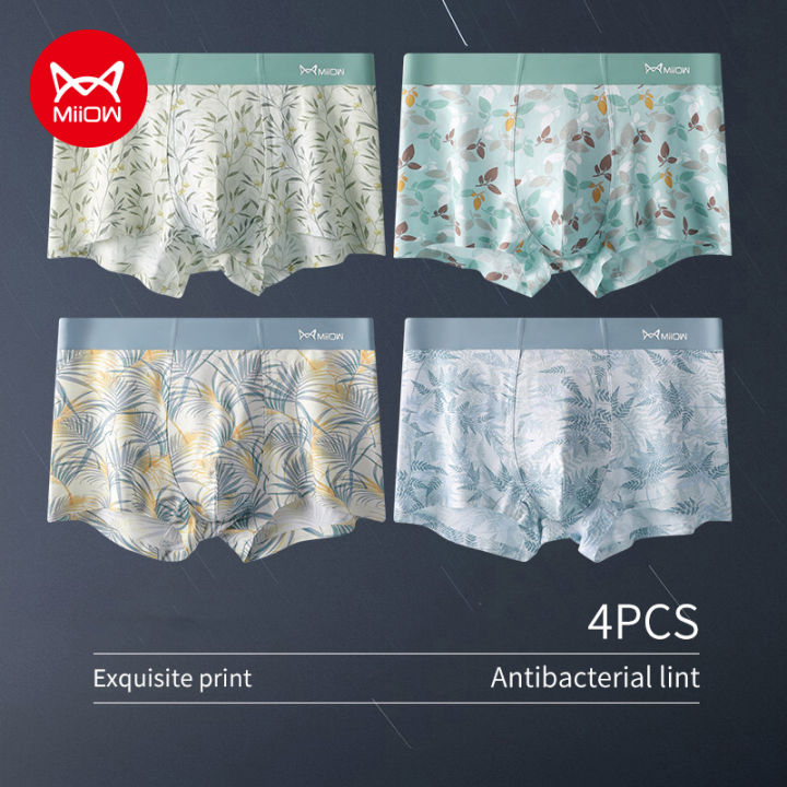 MiiOW 4 Piece Boxer Men Underwear for Man Boxer Underwear M1330 | Daraz.lk