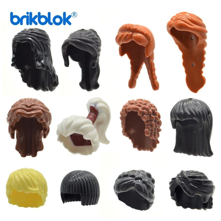 10 PCs/Lot MOC Bricks Hair Building Blocks Toys for Children DIY ...